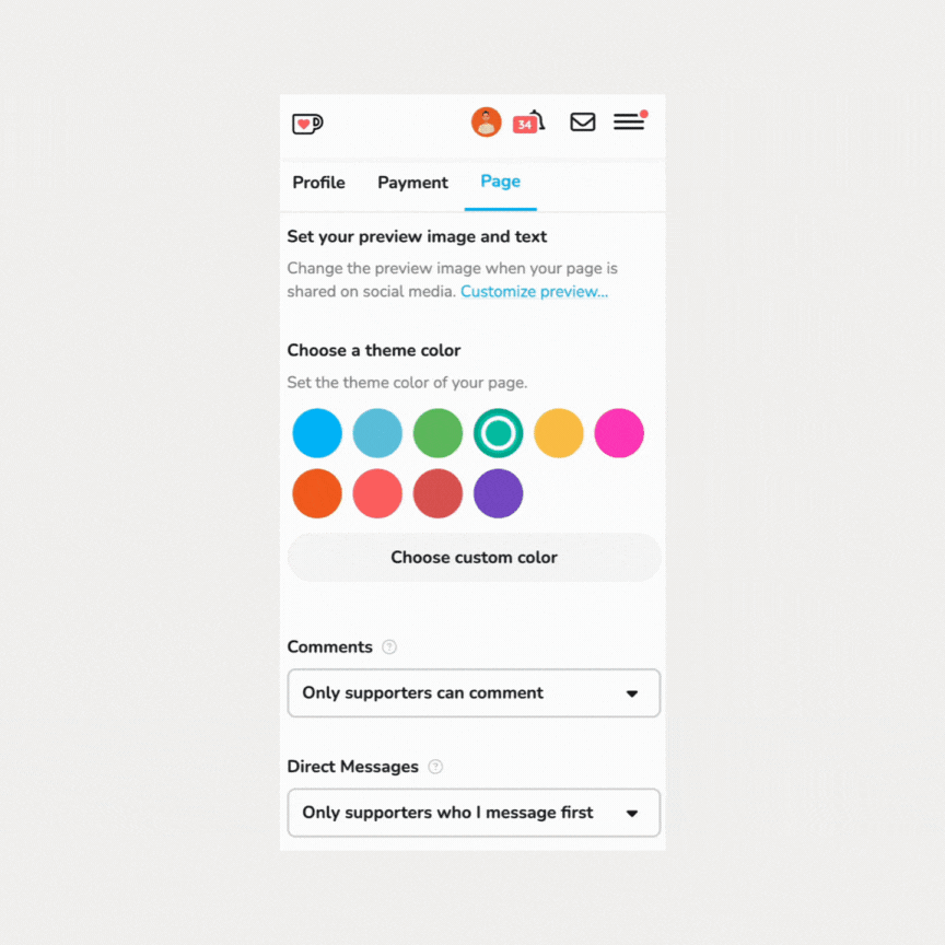 Change your social preview image and text – Ko-fi Help